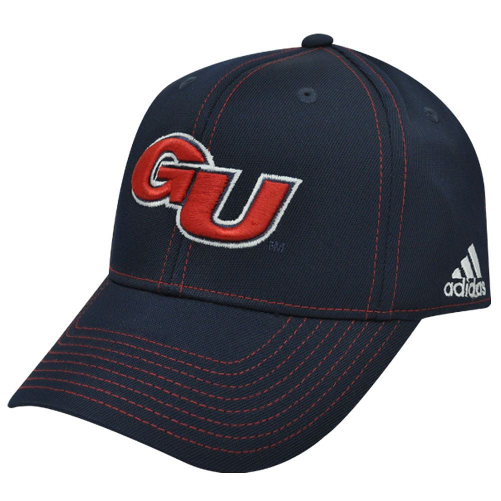 NCAA Gonzaga GU Bulldogs Flex Fit Small Medium Sm Med Adidas Blue Red ...