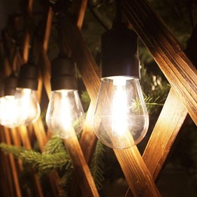 Hanging Outdoor Projector String Lights 10 Colored Decorative LED ...