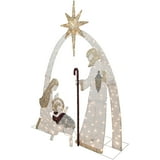 Northlight 41" LED Lighted Holy Family Nativity Scene Outdoor Christmas ...
