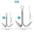 Grappling Hook 3Claw Climbing Hook Stainless Steel Grapnel Hook Small ...