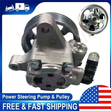 Front Power Steering Pump with Pulley - Compatible with 2007 - 2016 GMC ...