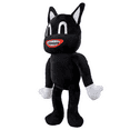 Siren Head Inspired 9" Black Cartoon Cat Plush Toy, Soft and ...
