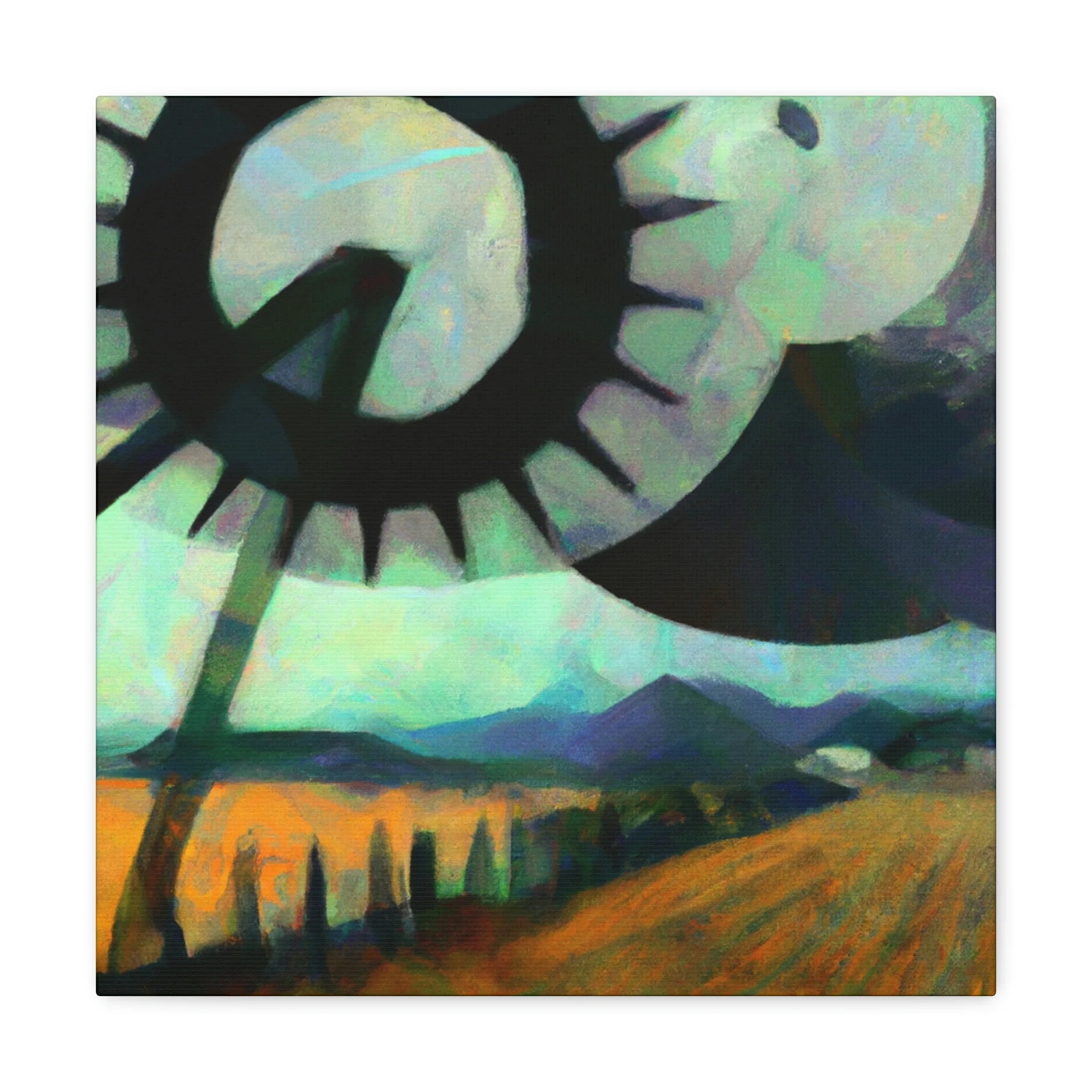 Disc Harrow Sunset - Canvas - Walmart.com