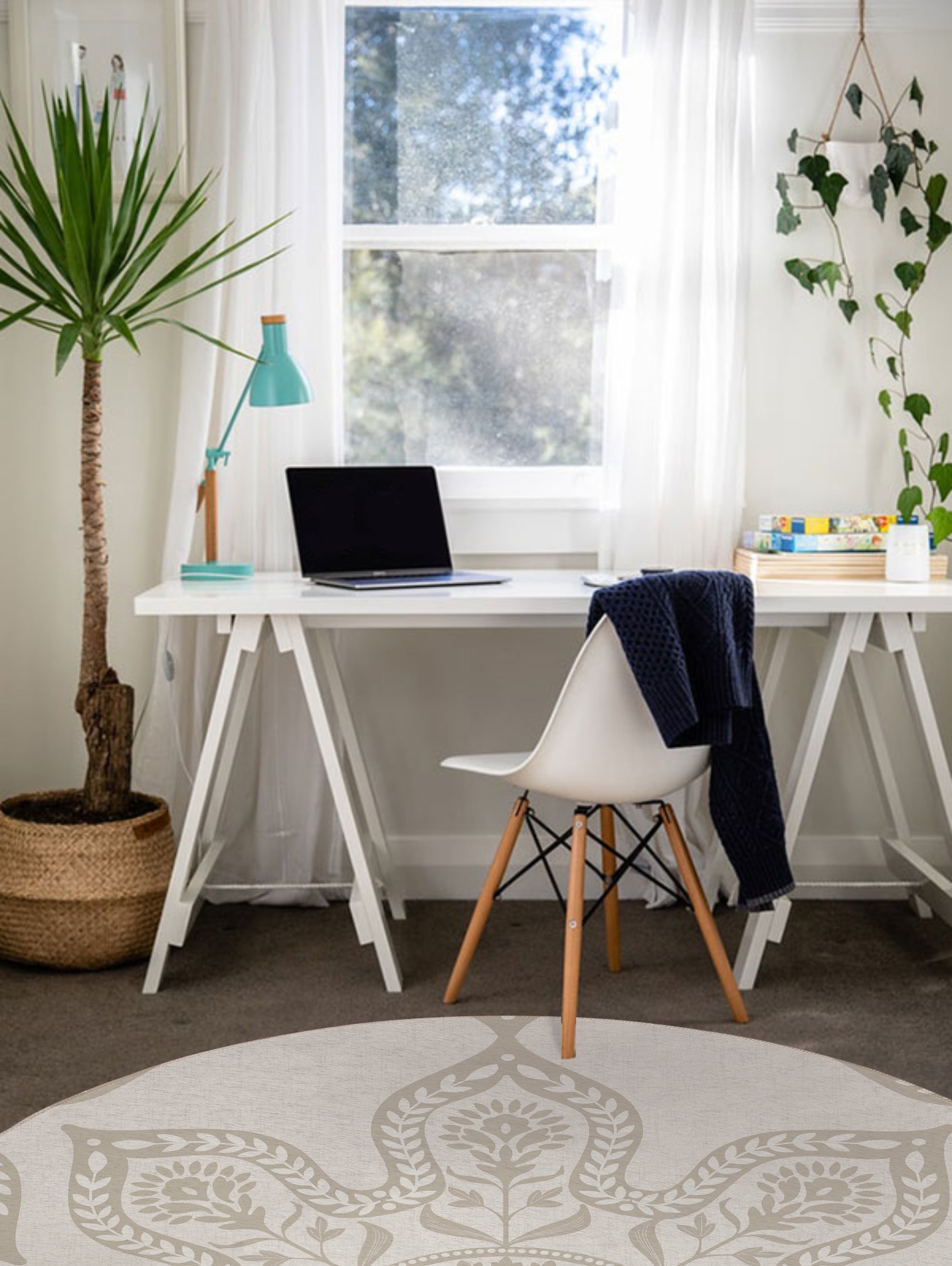 MULTI MANDELA IVORY BOLD Office Mat By Kavka Designs - Walmart.com