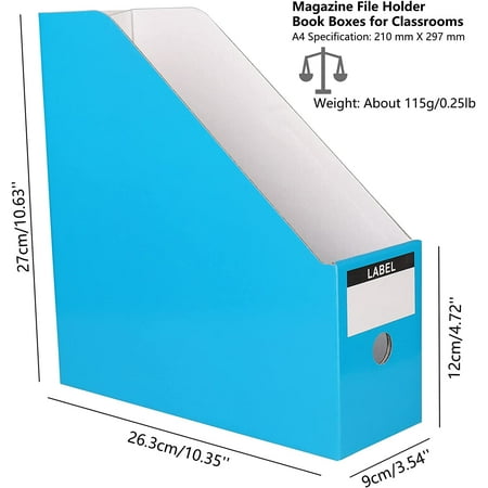 Magazine Holder Organizer Office File Holder Cardboard File Folders ...