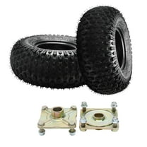 2PCS 19x7.00-8 Wheel Tire Rim with 4 Stud Pattern 110mm Bolt Distance ...