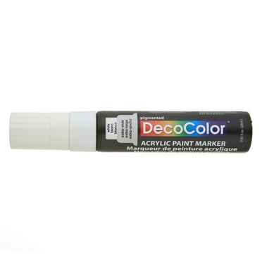 12 Pack: DecoColor® Extra Fine Tip White Acrylic Paint Marker - Walmart.com