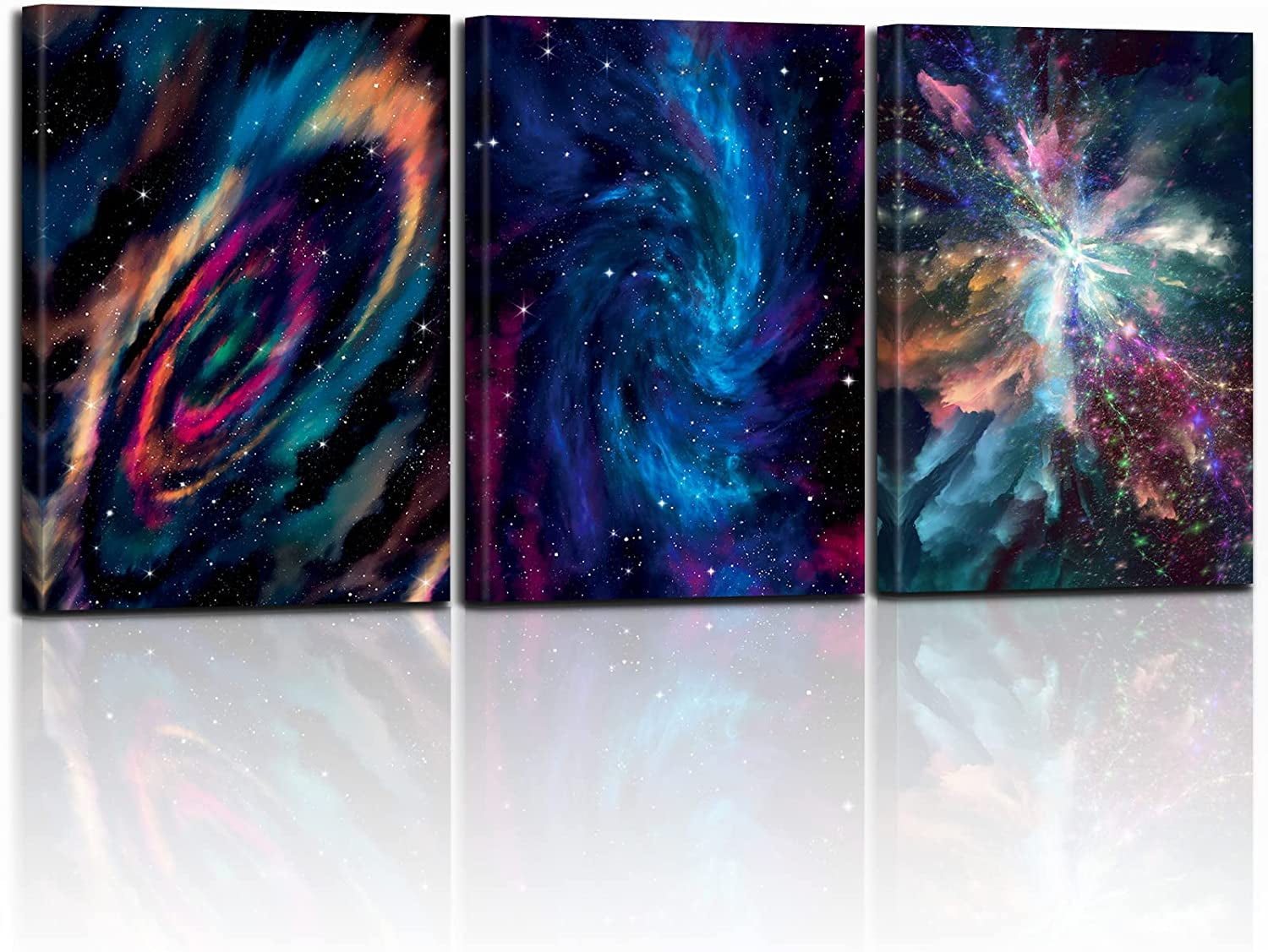 Abstract Wall Art Space Wall Decor Outer Space Themed Bedroom Astronomy ...