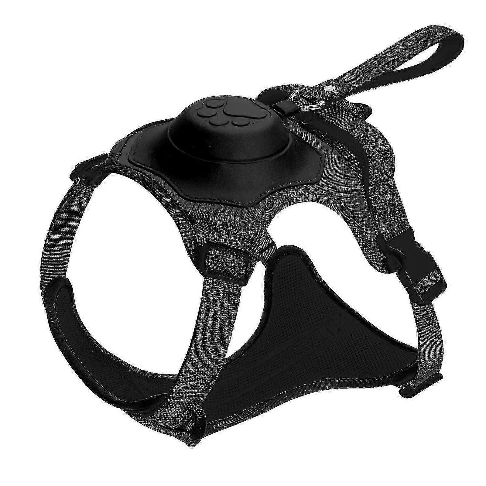 Elevated Dog Harness with Integrated Retractable Leash and Vestlike ...