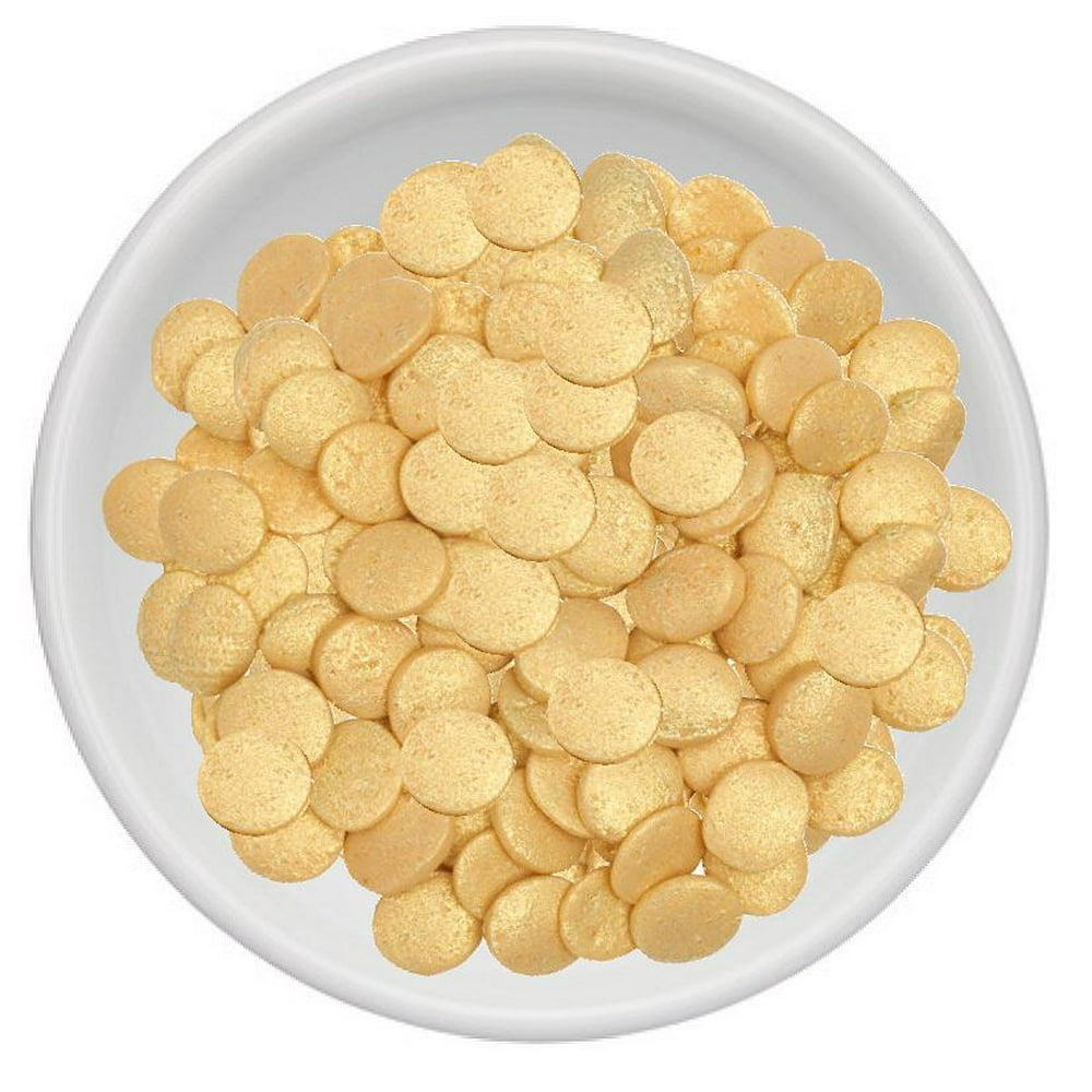 Gold Edible Sequin Confetti Sprinkles Quins for Cakes and Cupcakes 4 oz ...