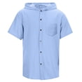 Bainana Boys Summer T-Shirts Teen Solid Color Short Sleeve Button Down ...