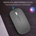 Uciefy Wireless Mouse Rechargeable Optical Mouse Slim Silent Mouse with ...