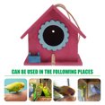 BESTYASH Decorative Hanging Wooden Bird Nest with Strong Hemp Rope in ...