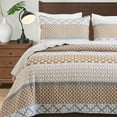 Pangushan 100 Cotton Brown Quilt King Size King Quilt Bedding Set