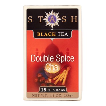 Stash Double Spice Chai Black Tea with Cinnamon, Easy Steeping, 18ct ...