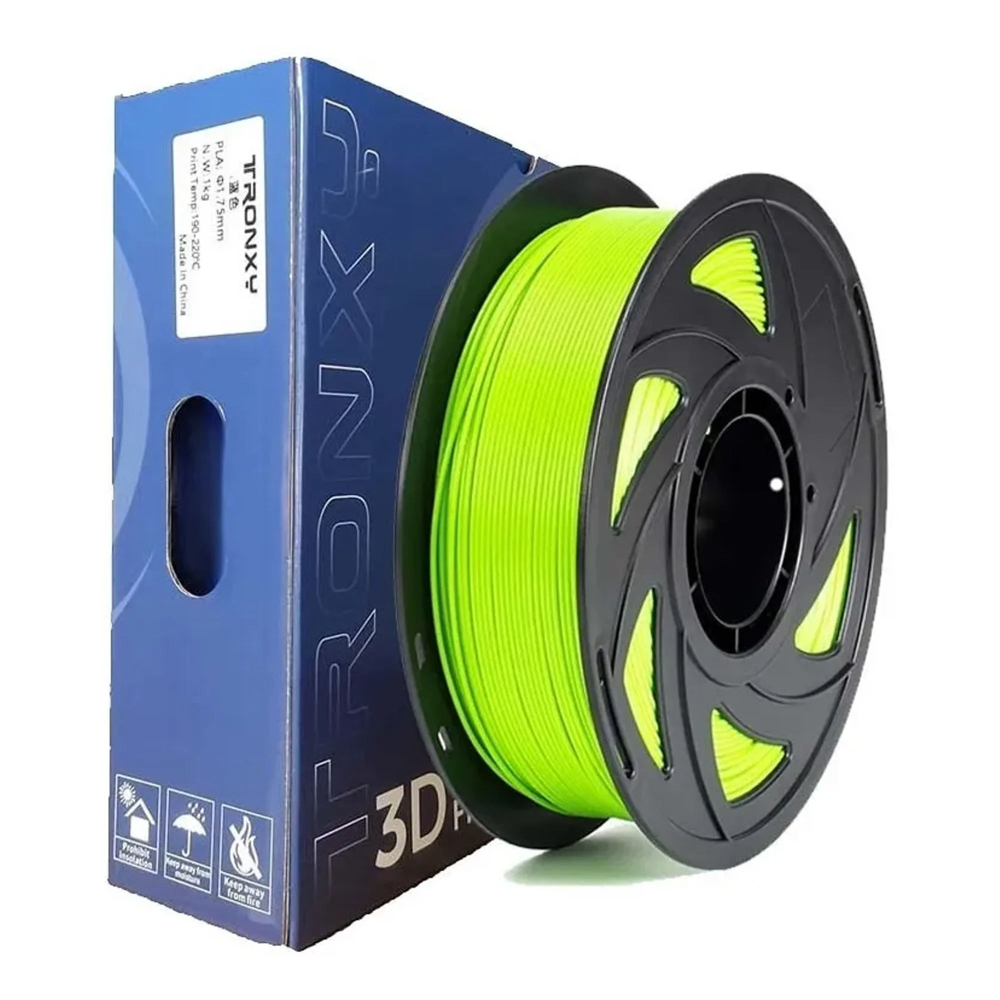 Filamento 3D Pla Tronxy De 1.75Mm Y 1Kg Verde Fluorescente | Knasta Chile
