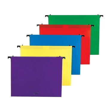 TRU RED Hanging File Folders 5 Tab Letter Size Assorted 25/Box (875411 ...