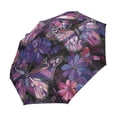 YAZAOO One-Touch Auto Open Close Rain Umbrella With Creative Stained ...