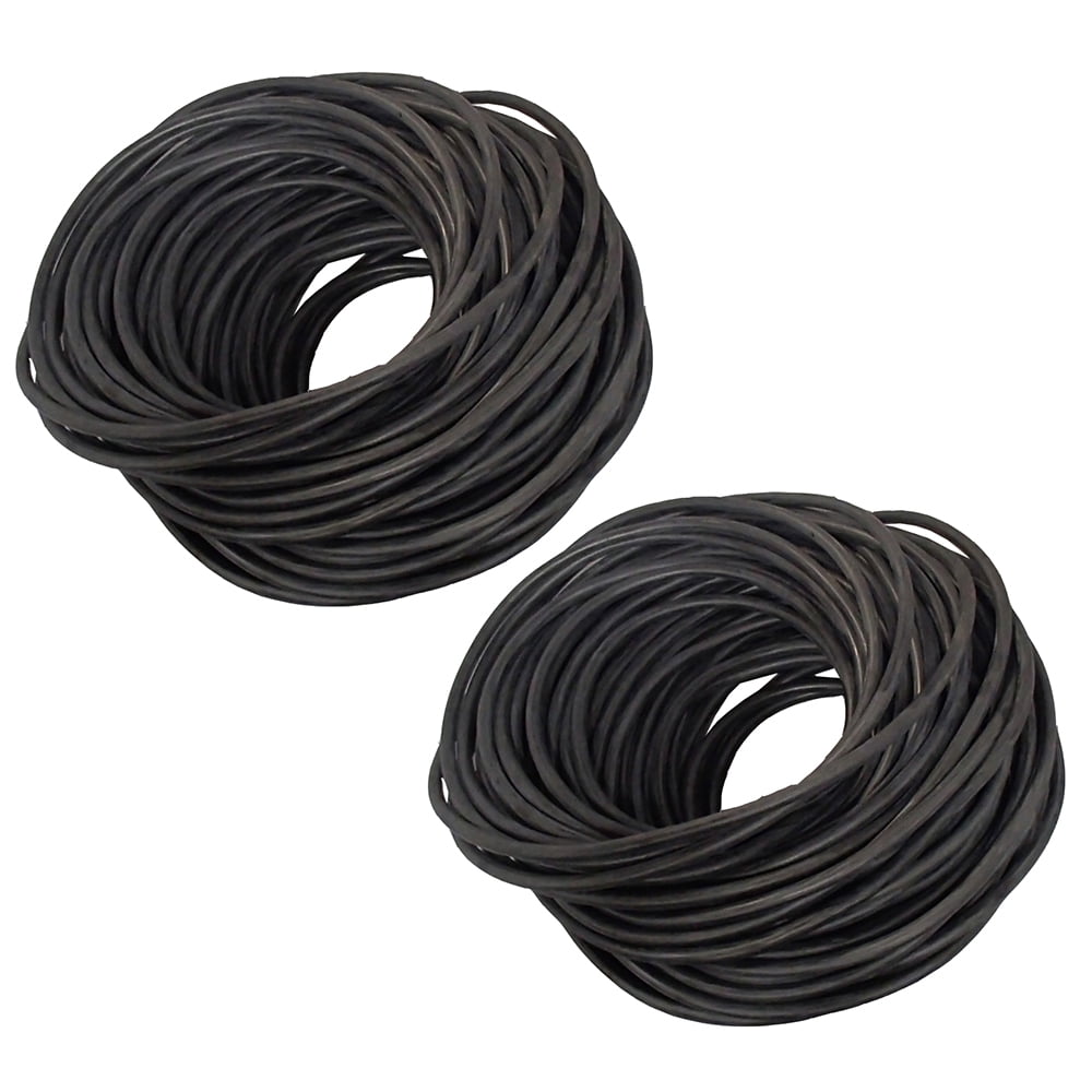 2 Rolls Rubber Rope 3/8" Solid Tarp Tie Strap Bungee Flatbed Truck ...