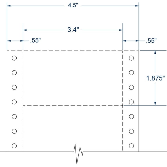 Compulabel 250457, Continuous Postal Tray Tag White 3.4 X 1 7/8 ...