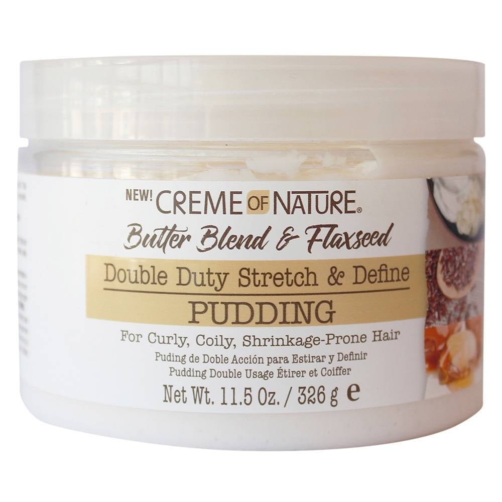 Pudding para peinar Creme of Nature Butter Blend & Flaxseed Double Duty ...