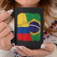 Half Colombian Half Brazilian Flag Heritage Pride Roots Coffee Mugs ...