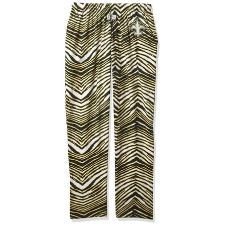 Officially Licensed Zubaz Mens NFL NFL Zebra Pant Left Hip Logo Track ...