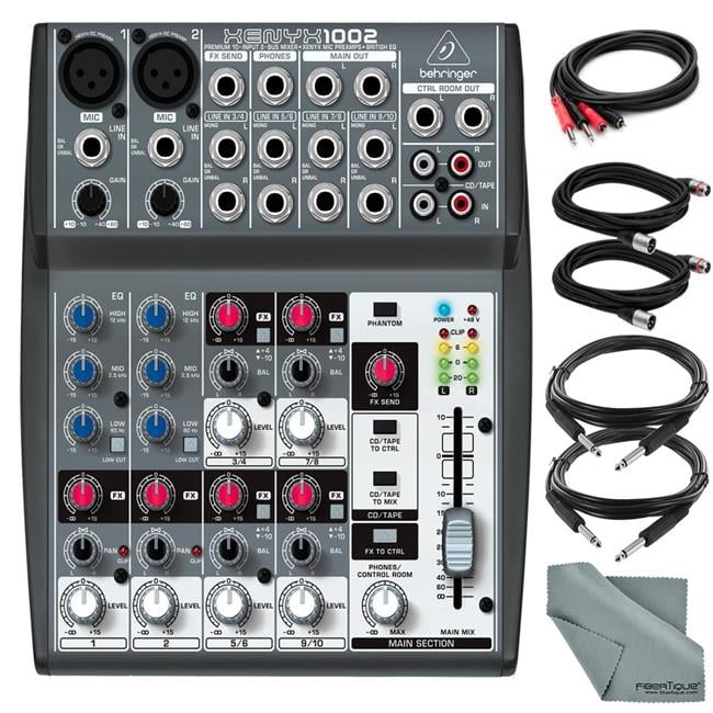Behringer BEHRINGER-1002-B-KIT1171-NFBA Xenyx 1002-10 Channel Audio ...