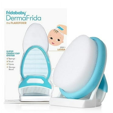 Fridababy DermaFrida, 3-Step Cradle Cap Treatment Kit with Baby Head ...