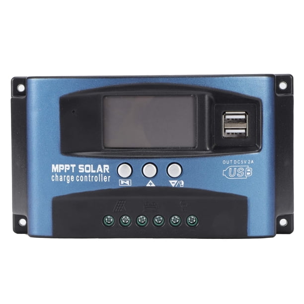 Controlador de carga solar 12/24V-30A Controlador de carga de panel ...