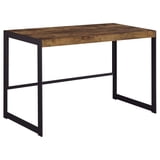 Xukmct Metal Frame Wood Tabletop Computer Desk for Home, Office ...