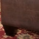 Noble House Logan Chocolate Brown Bonded Leather Storage Ottoman ...