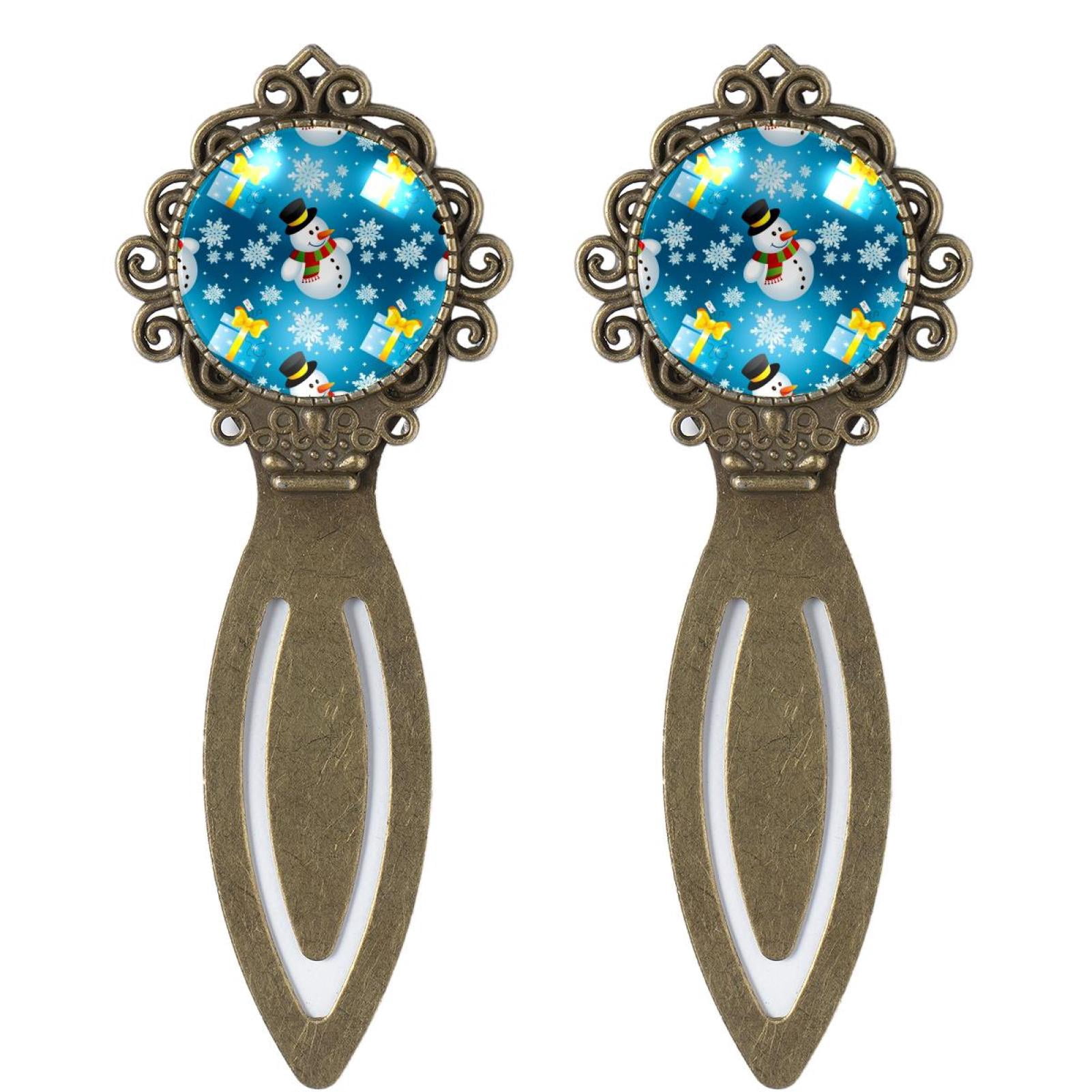 Bookmark Gift Box Set Vintage Bookmarks Page Holder with Crystal Glass ...