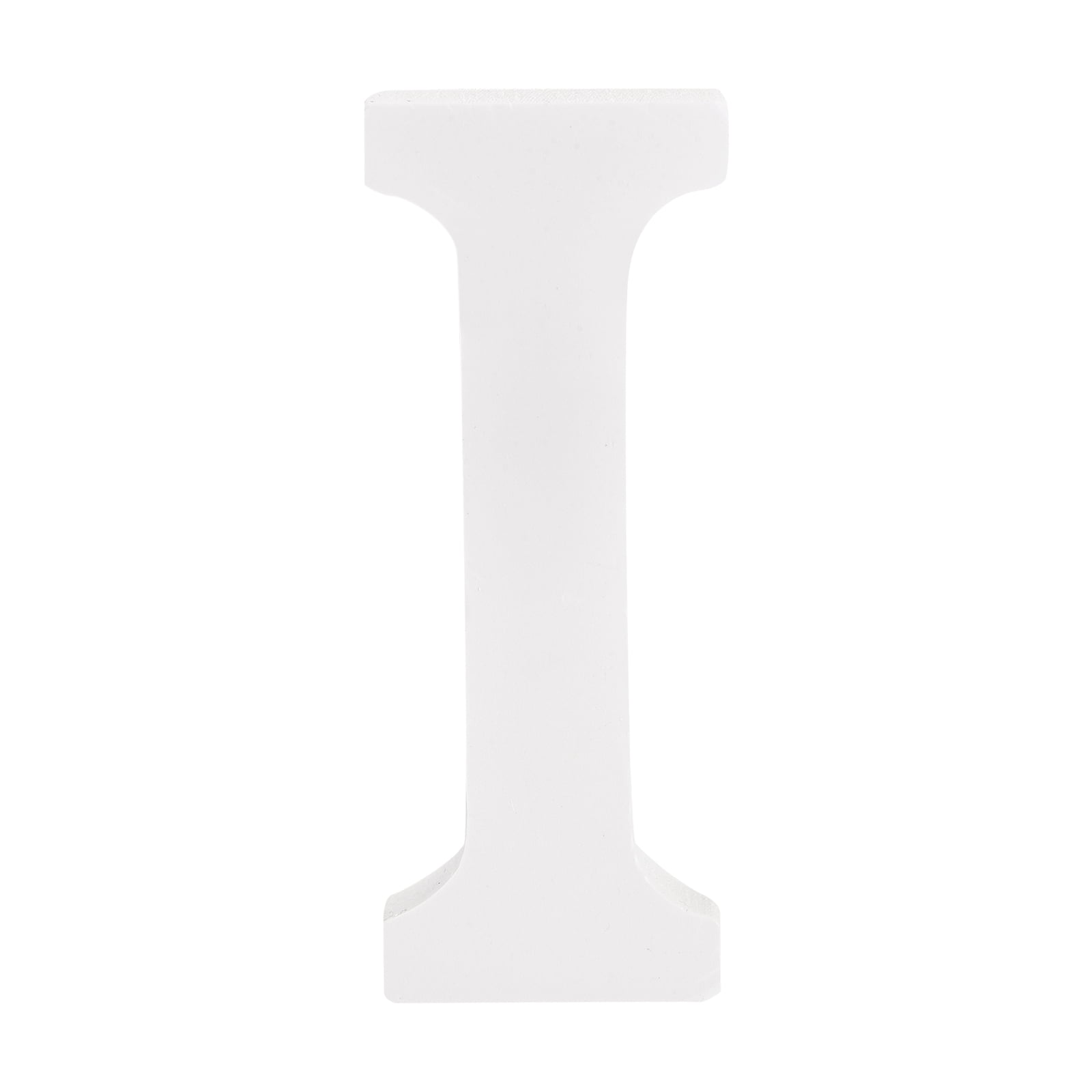 White Wood Letters 4 Inch, Wood Letters for DIY Party Projects (I ...