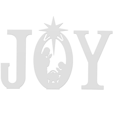Teak Isle Christmas Joy Nativity Yard Sign | Walmart Canada