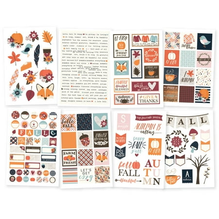 Forever Fall Stickers 4"X6" 8/Pkg- | Walmart Canada