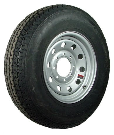 Trailer Wheel and Tire 16" Silver Modular 8-6.5" Trailer Wheel with ...