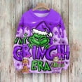 Hajwoh Grinch Sweatshirts For Women Plus Size Ugly Christmas Sweaters Knit Long Sleeve Crewneck