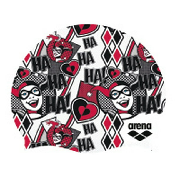 Arena WB Superheros Kids Silicone Swim Cap, Harley Quinn, One Size Fits ...
