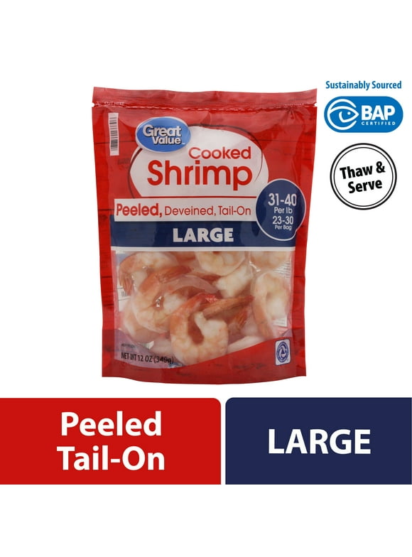 Cooked Shrimp in Seafood Meal Options - Walmart.com
