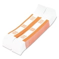 Coin-Tainer Currency Straps Orange $50 in Dollar Bills 1000 Bands/Pack ...