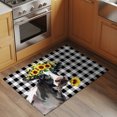 Area Rug Farm Cow with Sunflower Rectangle Area Rugs Washable Rug for ...