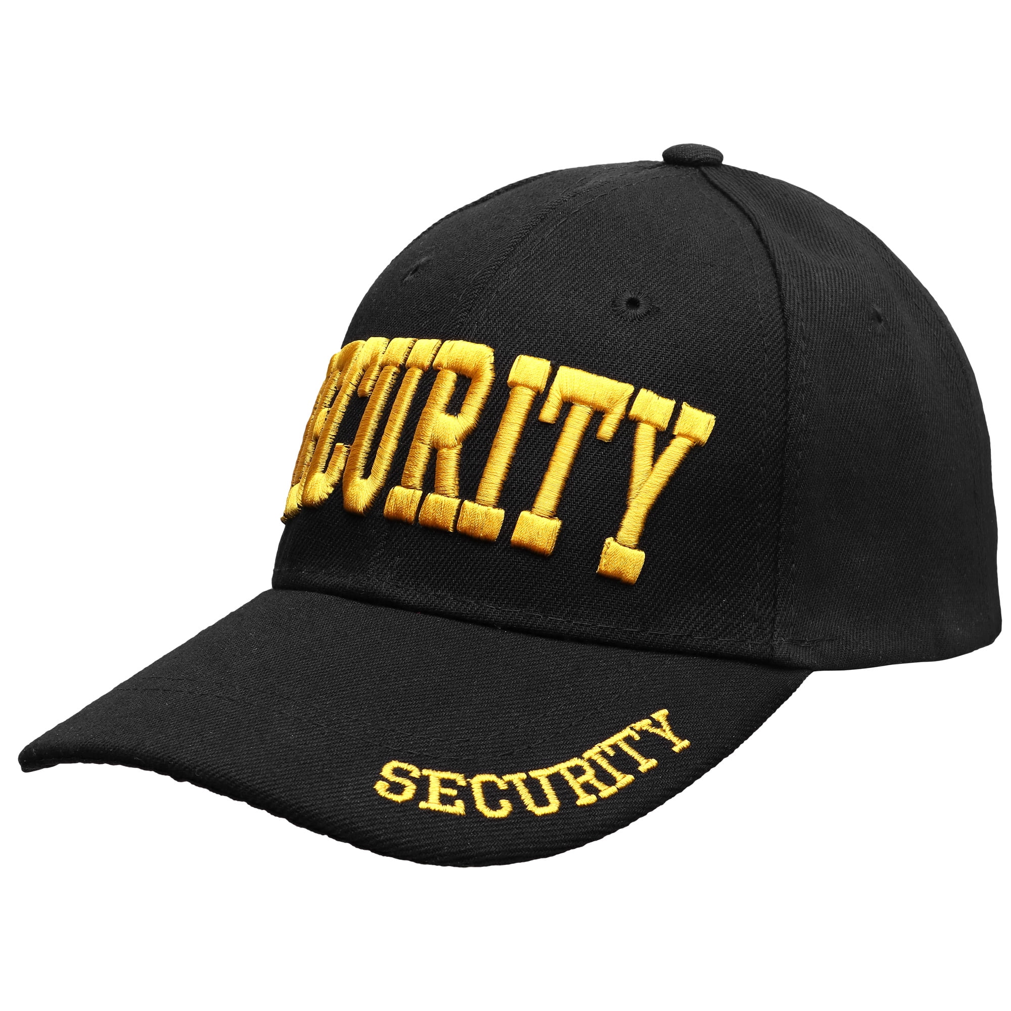 Security Guard Baseball Cap Embroidery Front, Bill & Back - Adjustable ...