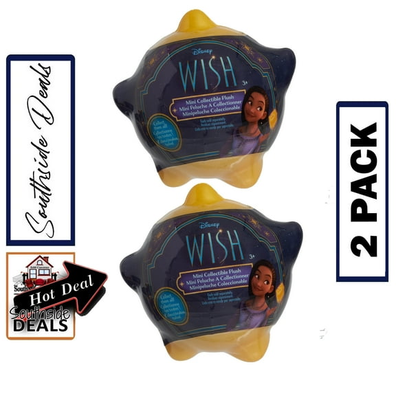 Disney Wish Surprise Pack Mystery Plushies, Mini Collectible 3-inch Toy ...