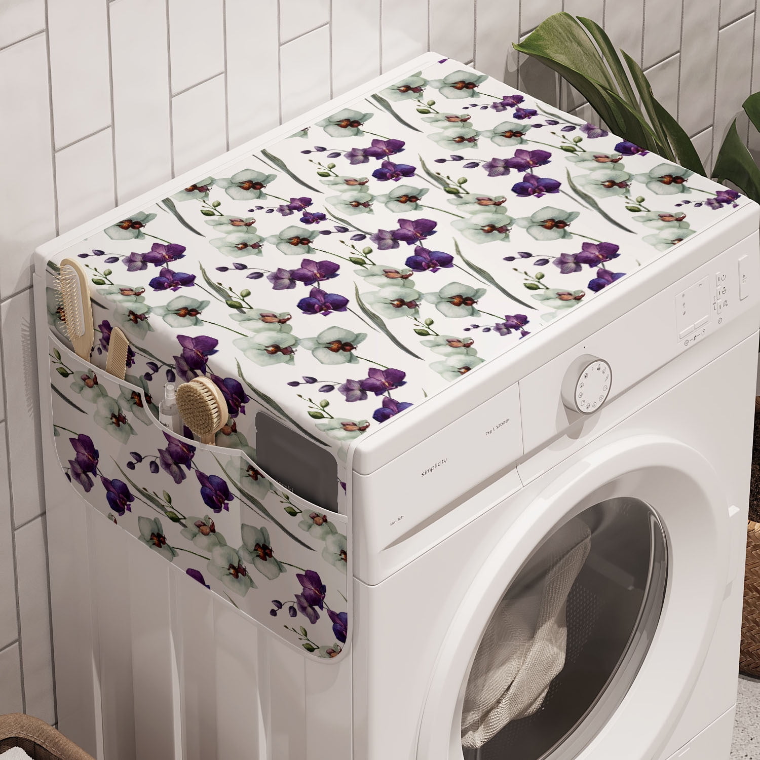 Watercolor Flower Washing Machine Organizer, Wild Orchid Family ...