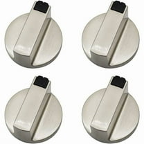 Universal Gas Stove Knobs - Set of 4 Metal Control Knobs 6mm Compatible ...