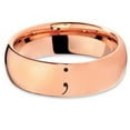 Tungsten Semicolon Punctuation Mark Symbol Band Ring 7mm Men Women ...