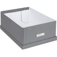 Bigso Collapsible Box - Karin, Grey, 8.9" x 12.4" - Walmart.com