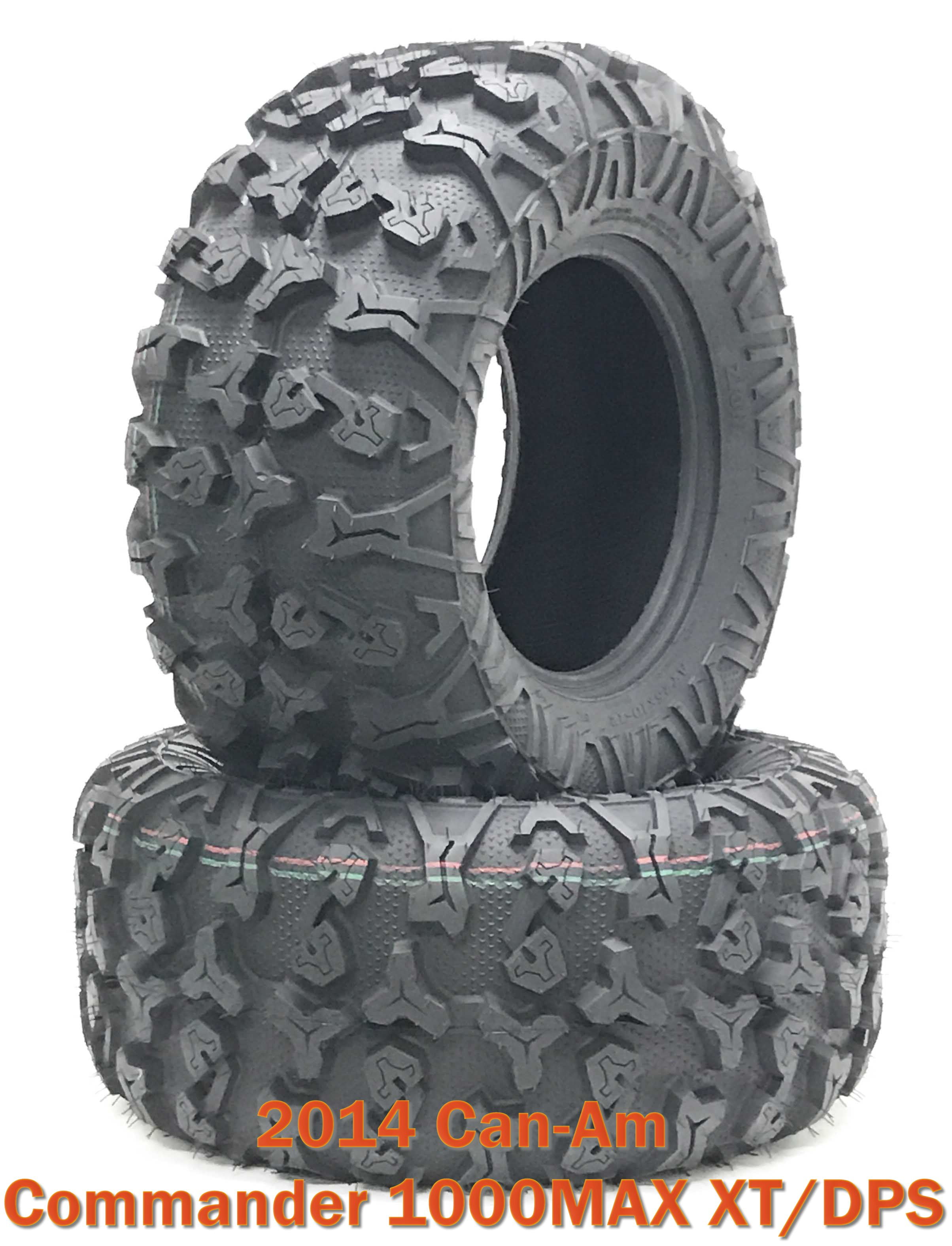 2014 Can-Am Commander 1000MAX XT/DPS Front or Rear Tire Set 27x9R14 8PR ...