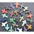 Beautynvta 20 Pcs Natural Crystal Cross for Easter Decorations ...